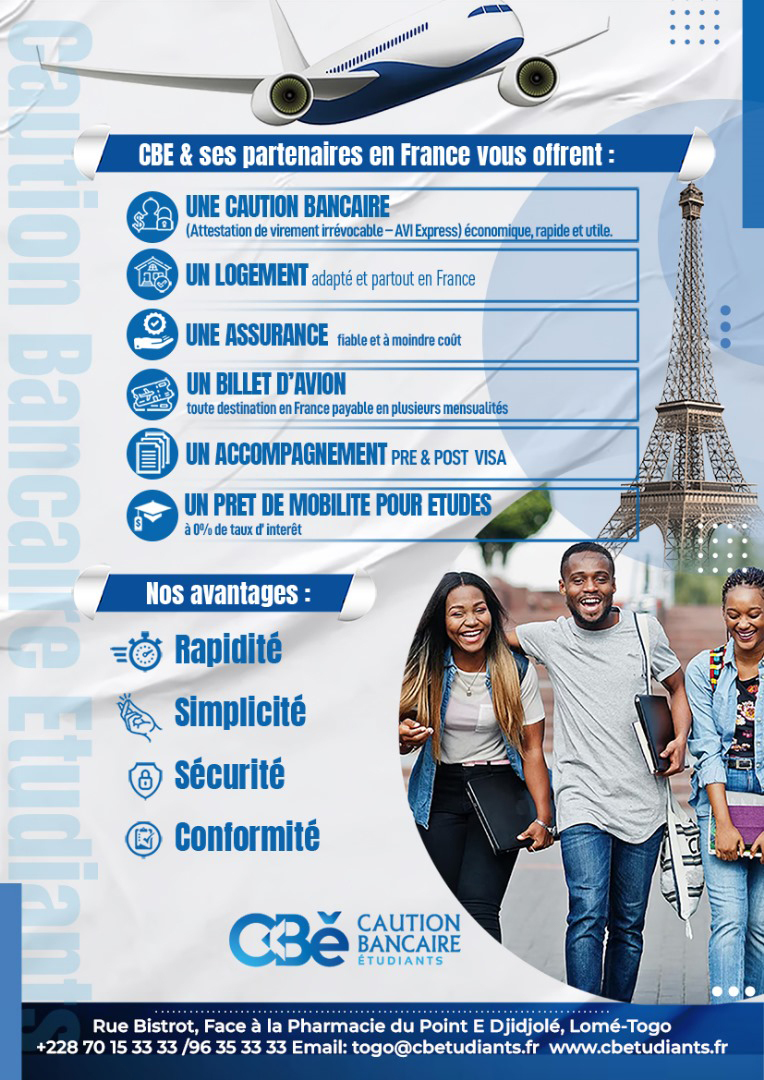CAUTION BANCAIRE ETUDIANTS-CBE TOGO - Agences d'immigration