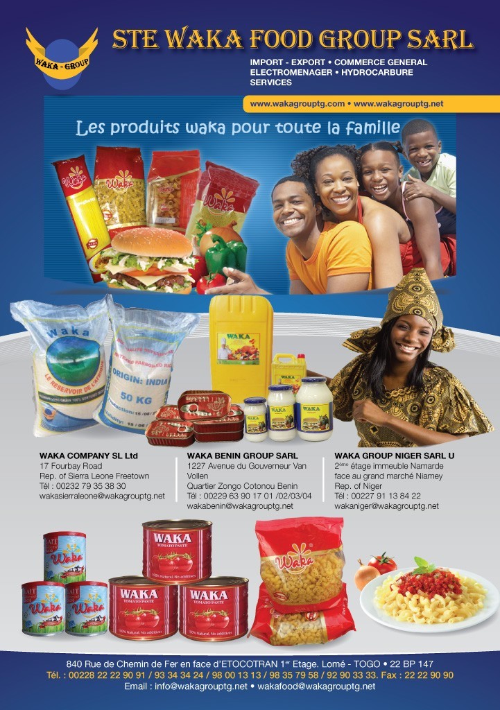 STE WAKA FOOD GROUP SARL - Import et export