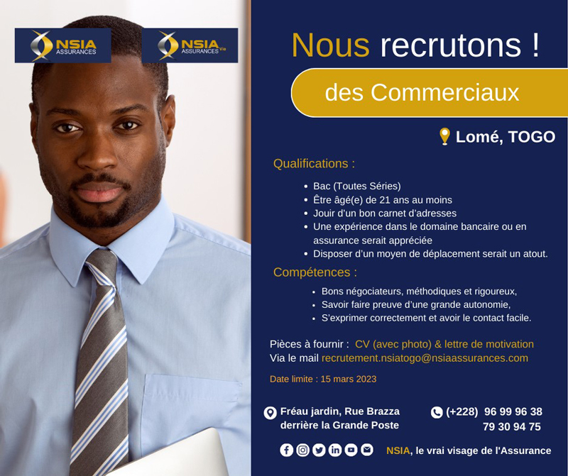NSIA IARD -VIE Togo : Assurances, Lomé